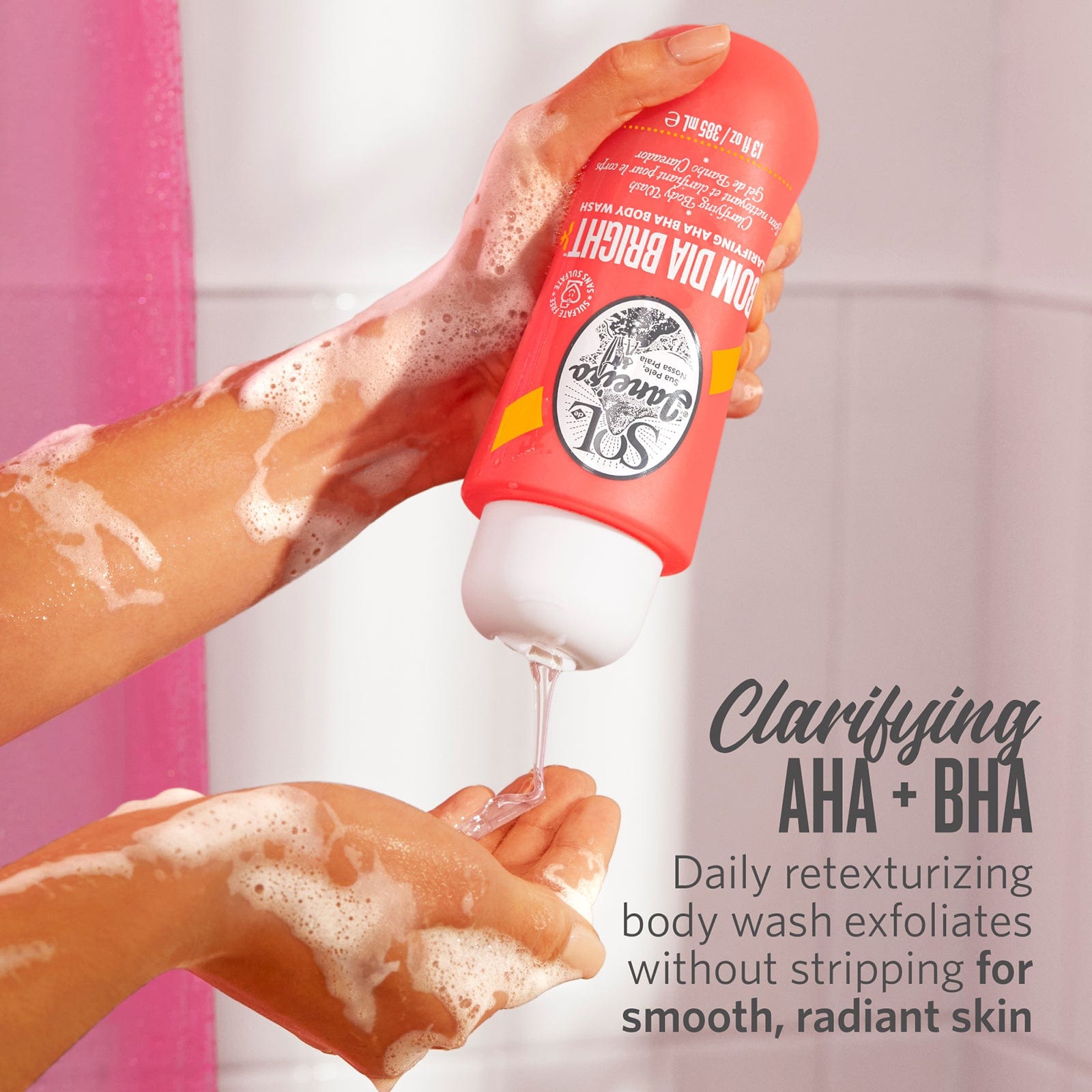 Bom Dia Bright Clarifying AHA BHA Body Wash - Sol de Janeiro